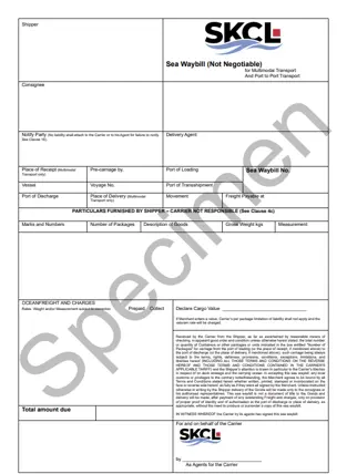 BoL - Terms | Container Lines